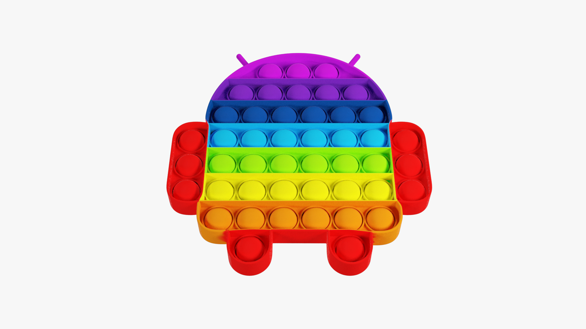 Pop It Sensory Toy V4 Model - TurboSquid 1750818