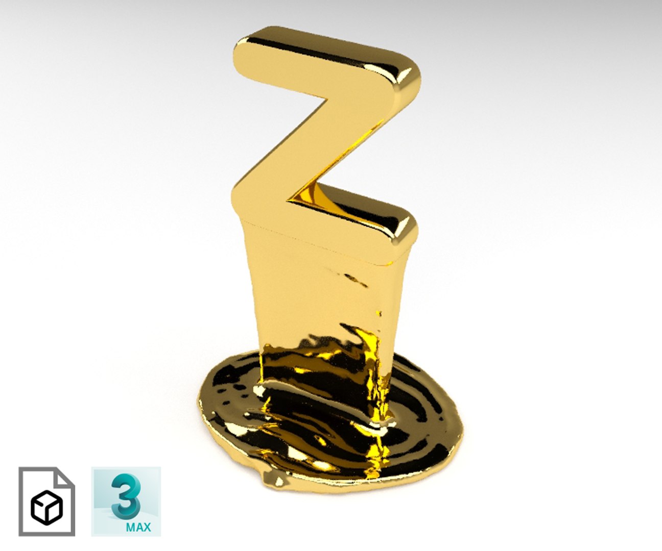Letter 3D Model - TurboSquid 1408539