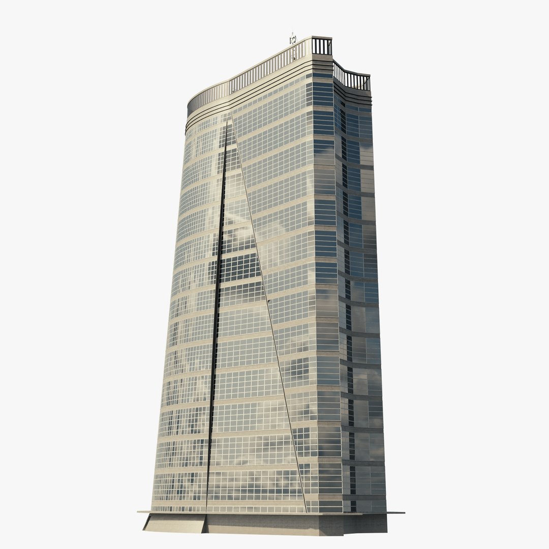 Building Skyscraper City Town Downtown Office Space Work Street ...