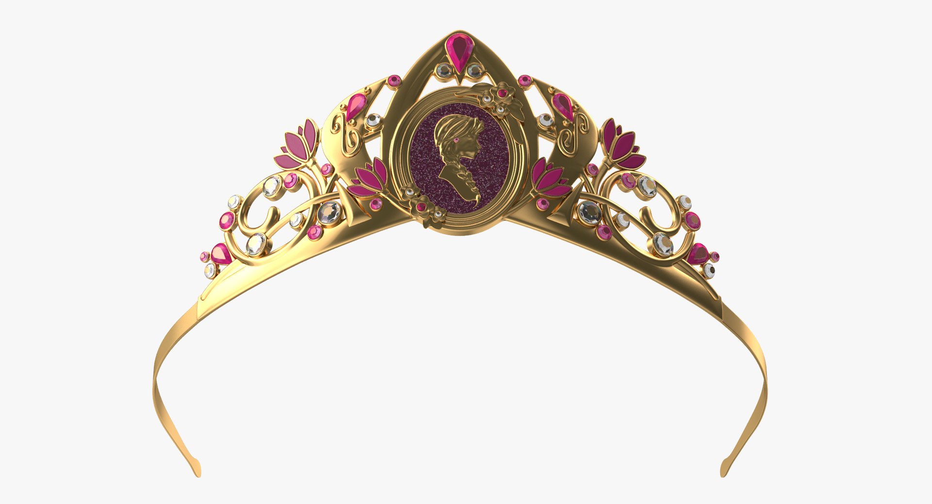 Anna Inspired Tiara 3d C4d