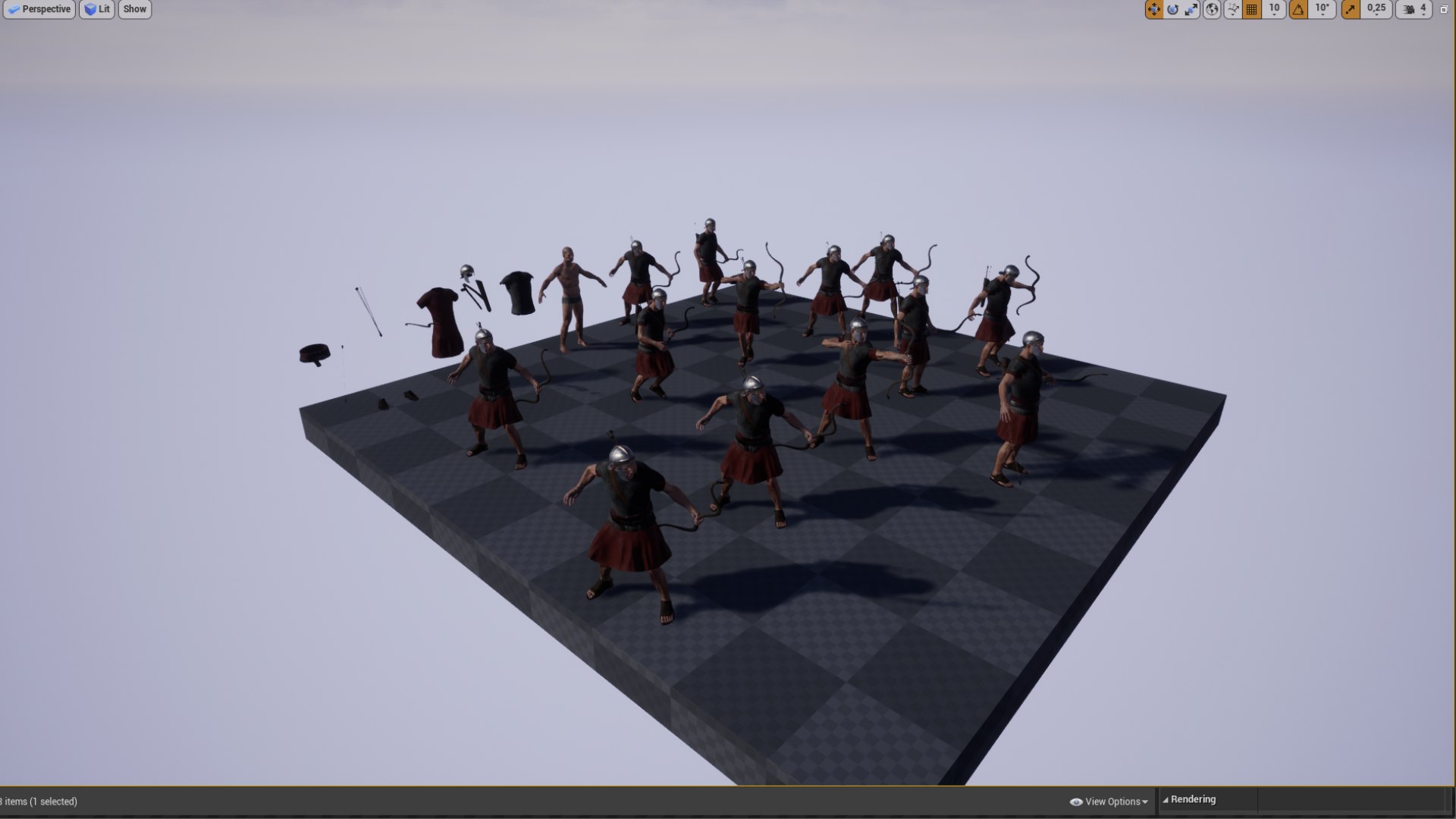 Roman Archer Model - TurboSquid 1975527