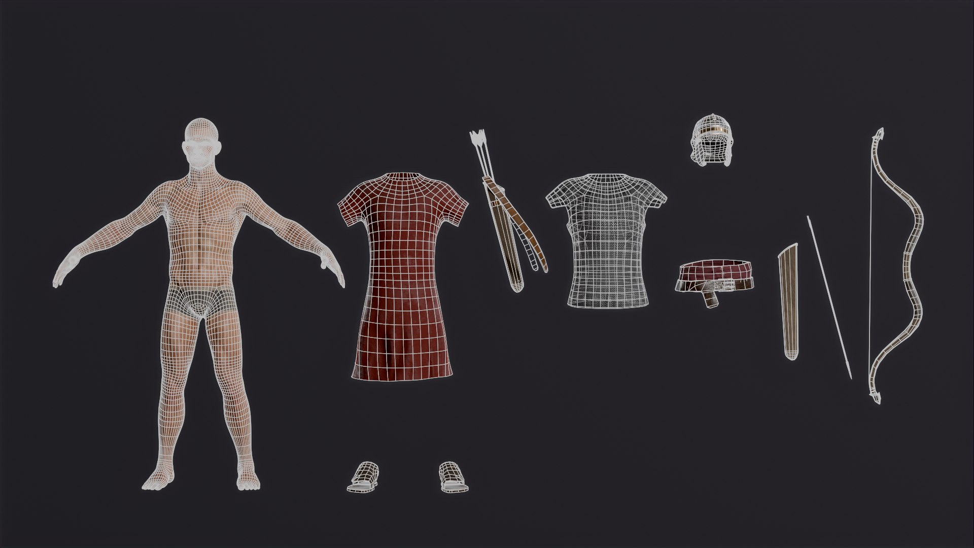 Roman Archer Model - TurboSquid 1975527