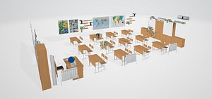 Classroom 3D Models for Download | TurboSquid