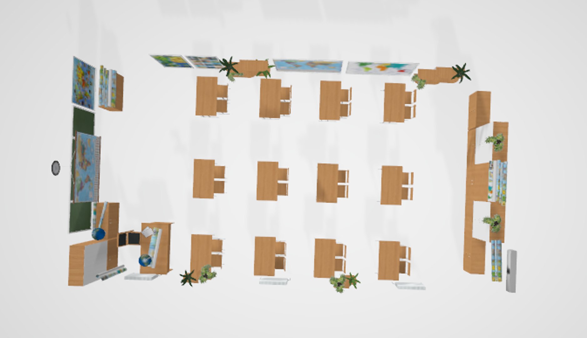 Classrooms 3D Model - TurboSquid 1496021