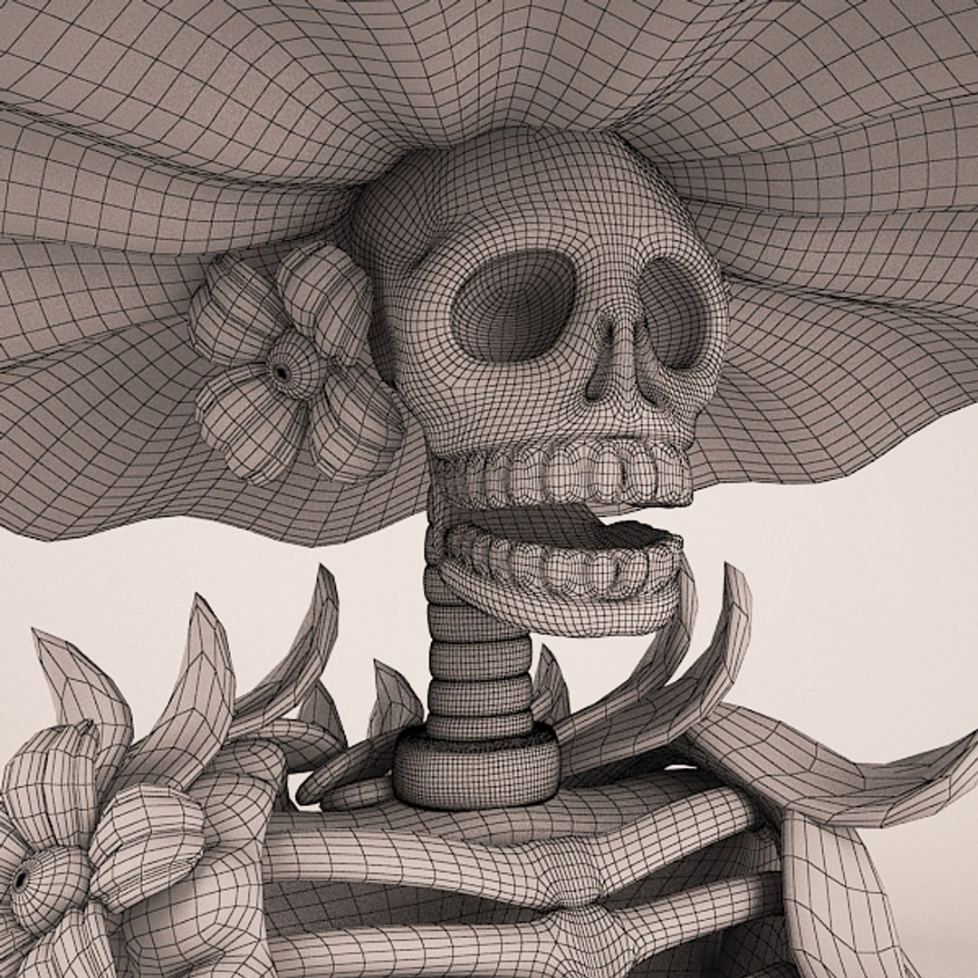3dsmax Catrina Day Dead