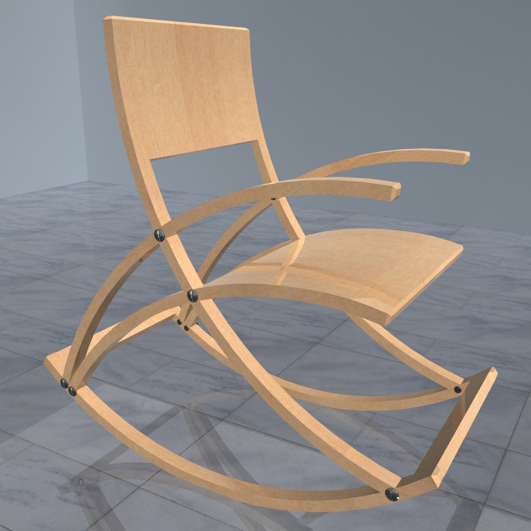3d Rocking Chair