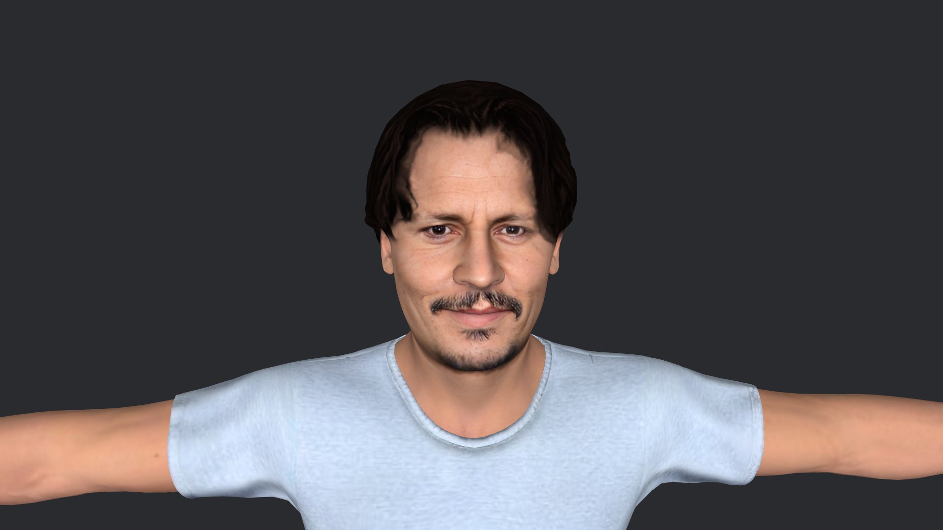 3D Johnny Depp Hyper Realistic Full Body Fully Rigged Character - TurboSquid 2120474