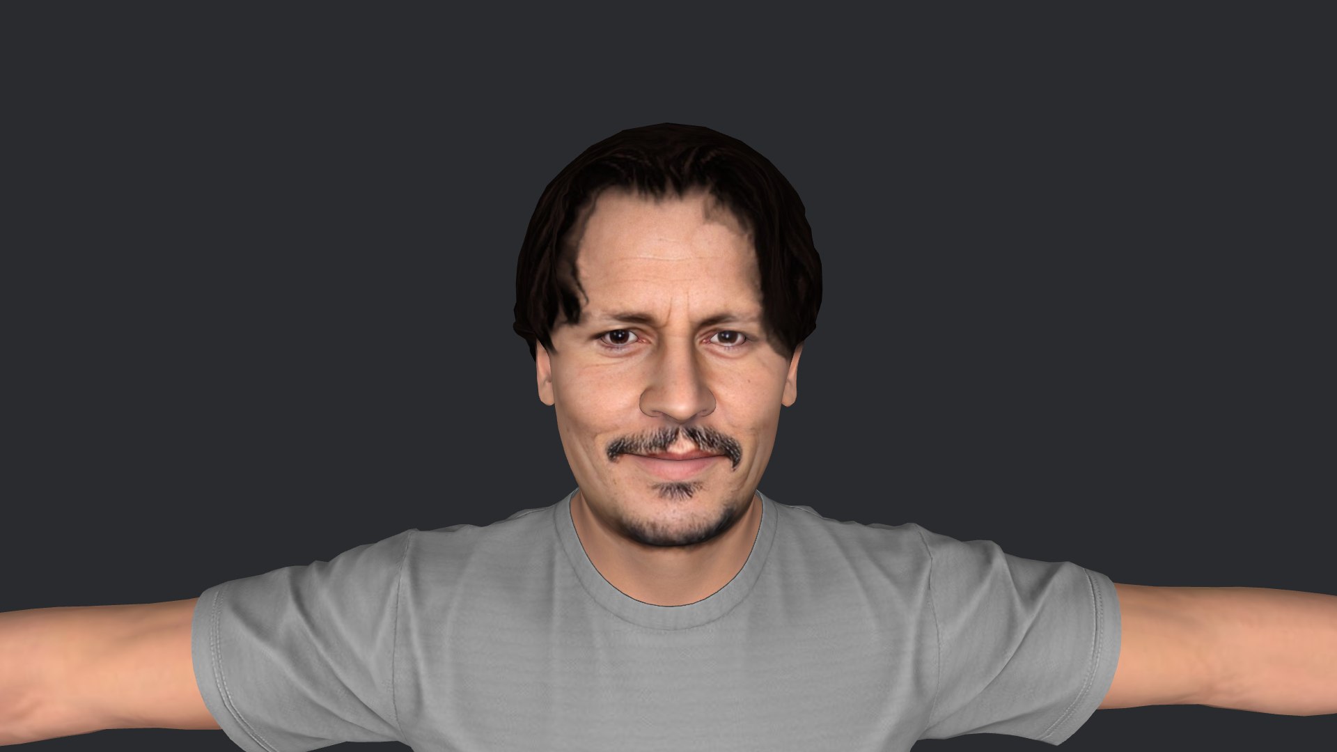 3D Johnny Depp Hyper Realistic Full Body Fully Rigged Character - TurboSquid 2120474