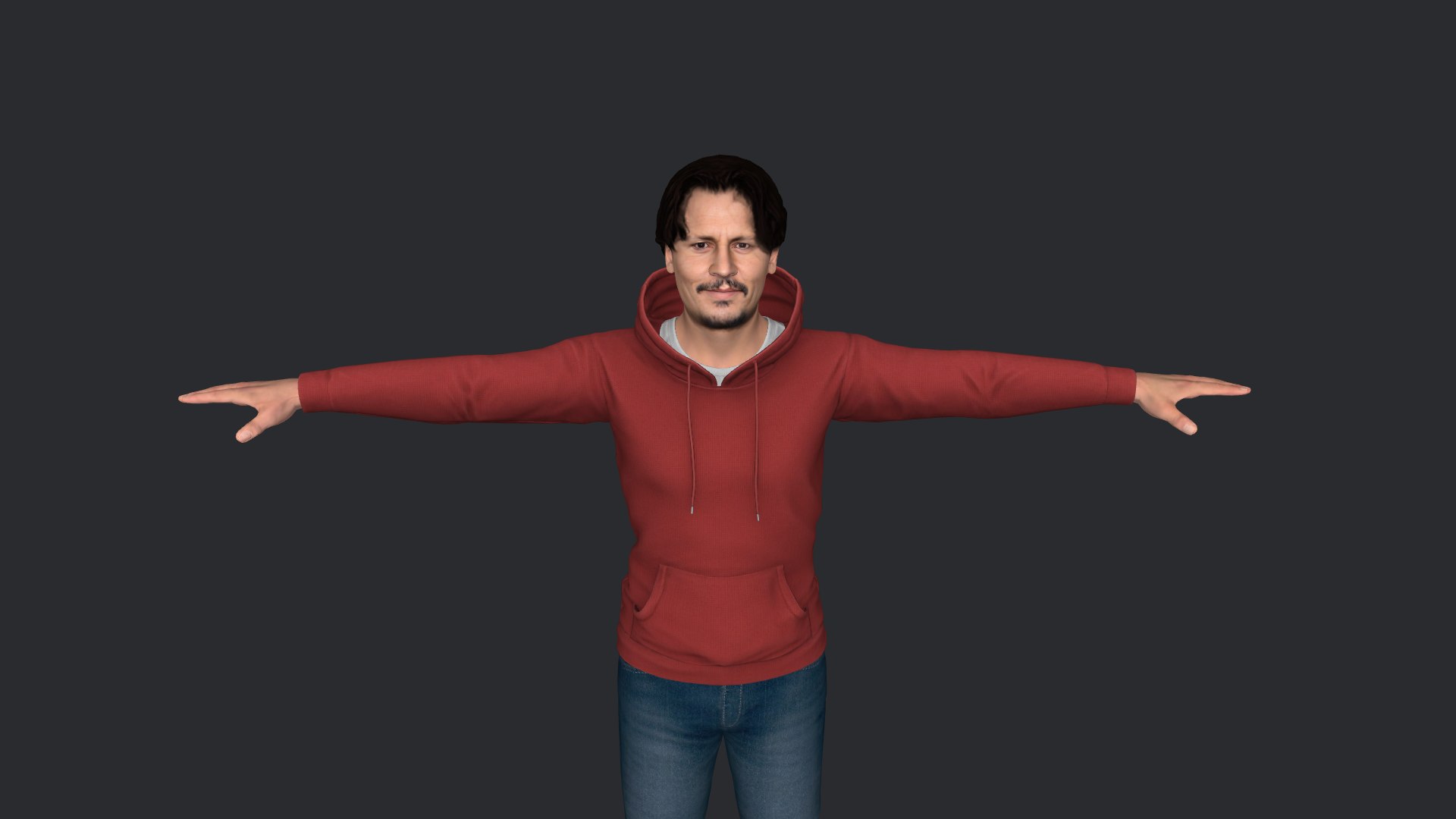 3D Johnny Depp Hyper Realistic Full Body Fully Rigged Character - TurboSquid 2120474
