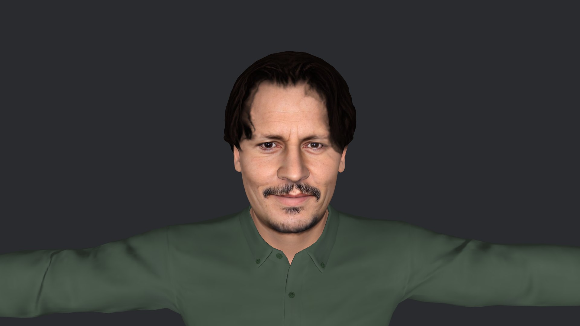 3D Johnny Depp Hyper Realistic Full Body Fully Rigged Character ...