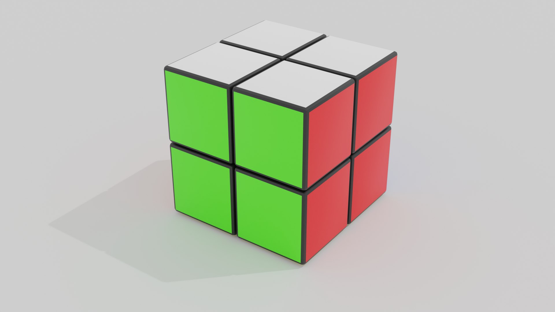 3D rubik cube 2x2 model - TurboSquid 2174709