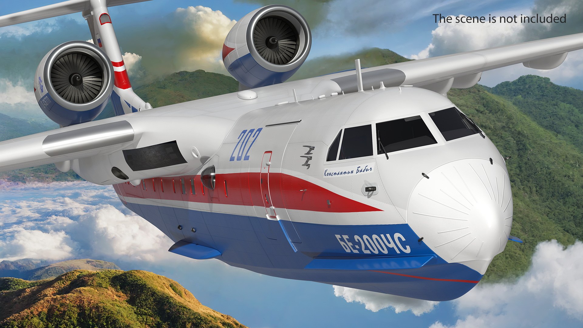 Beriev Be 200 Altair Aircraft Rigged 3D Model - TurboSquid 2276782