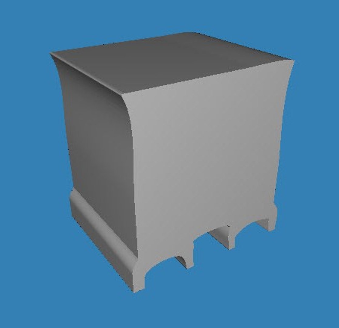 3d victorian night stand