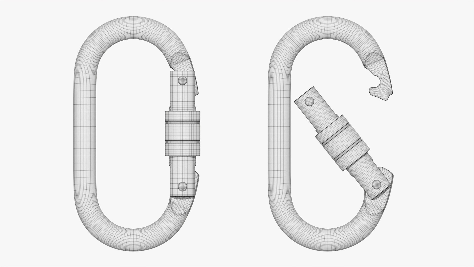 3D Oval Shape Climbing Carabiners - TurboSquid 1716567