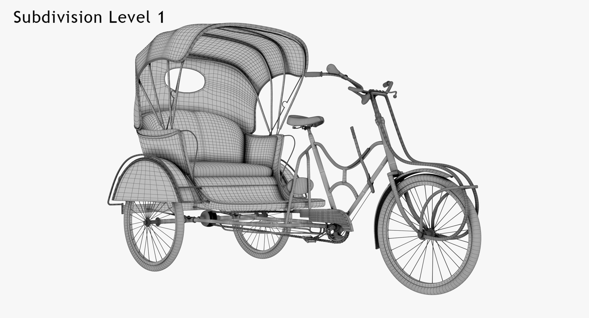 Street Pedicab 3D Model - TurboSquid 2127119