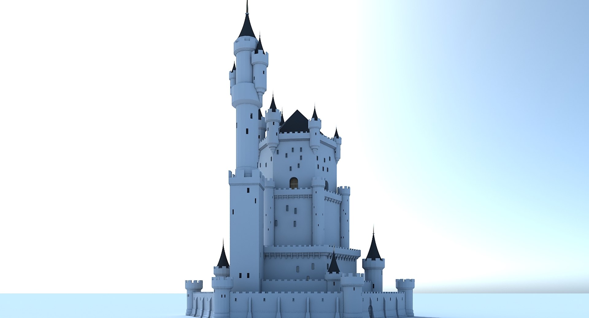 3D Fantasy Castle Model - TurboSquid 1542231