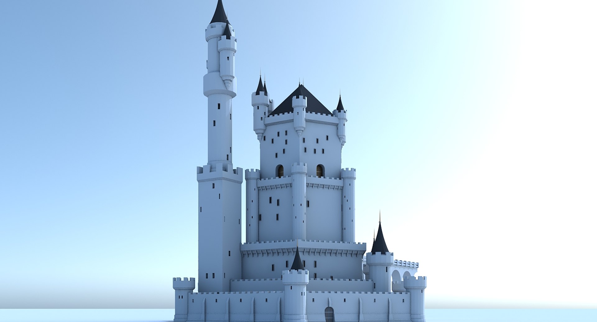 3D Fantasy Castle Model - TurboSquid 1542231