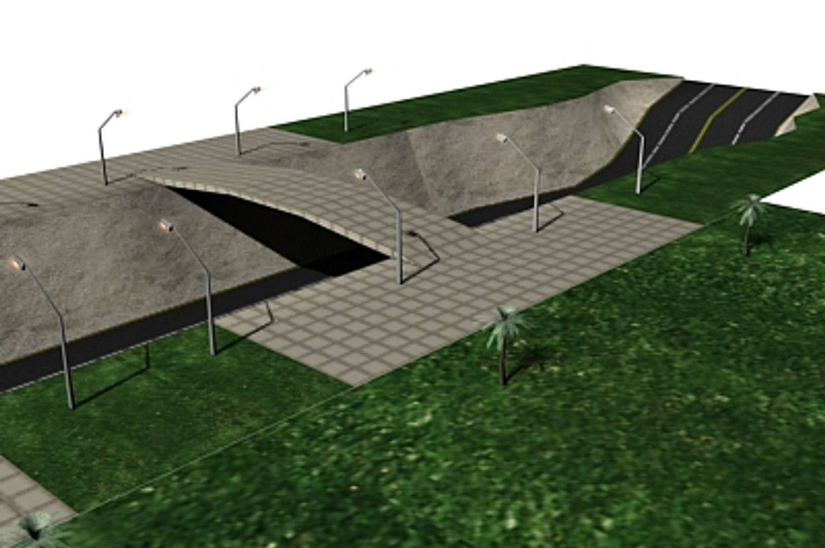 City Building Pack Road 3d Model