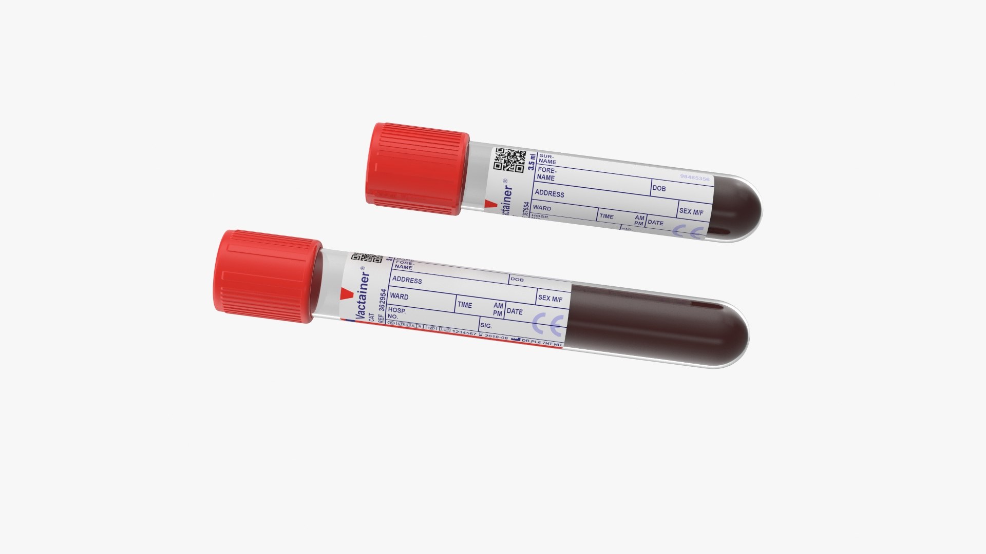 Red Test Tube 3D Model - TurboSquid 1540294