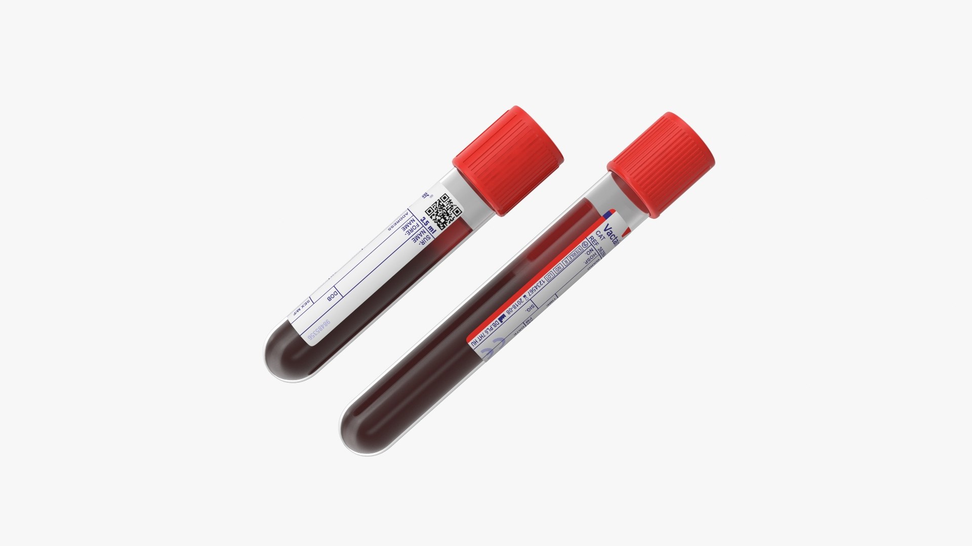 Red Test Tube 3D Model - TurboSquid 1540294
