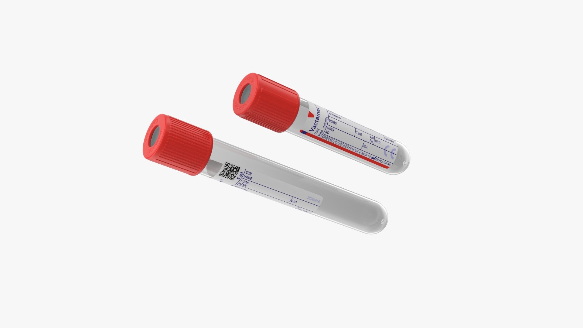 Red Test Tube 3D Model - TurboSquid 1540294