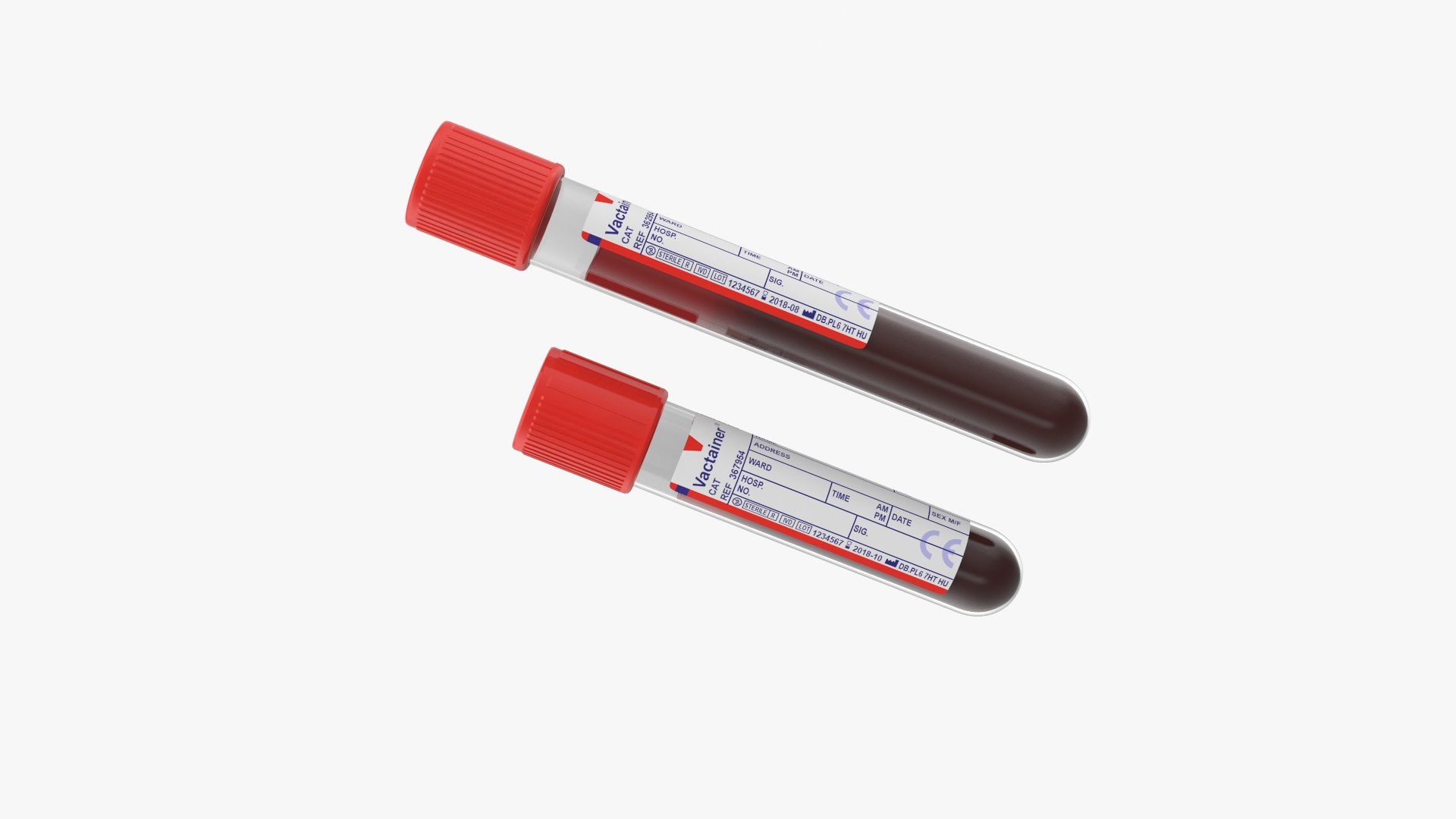 Red Test Tube 3D Model - TurboSquid 1540294