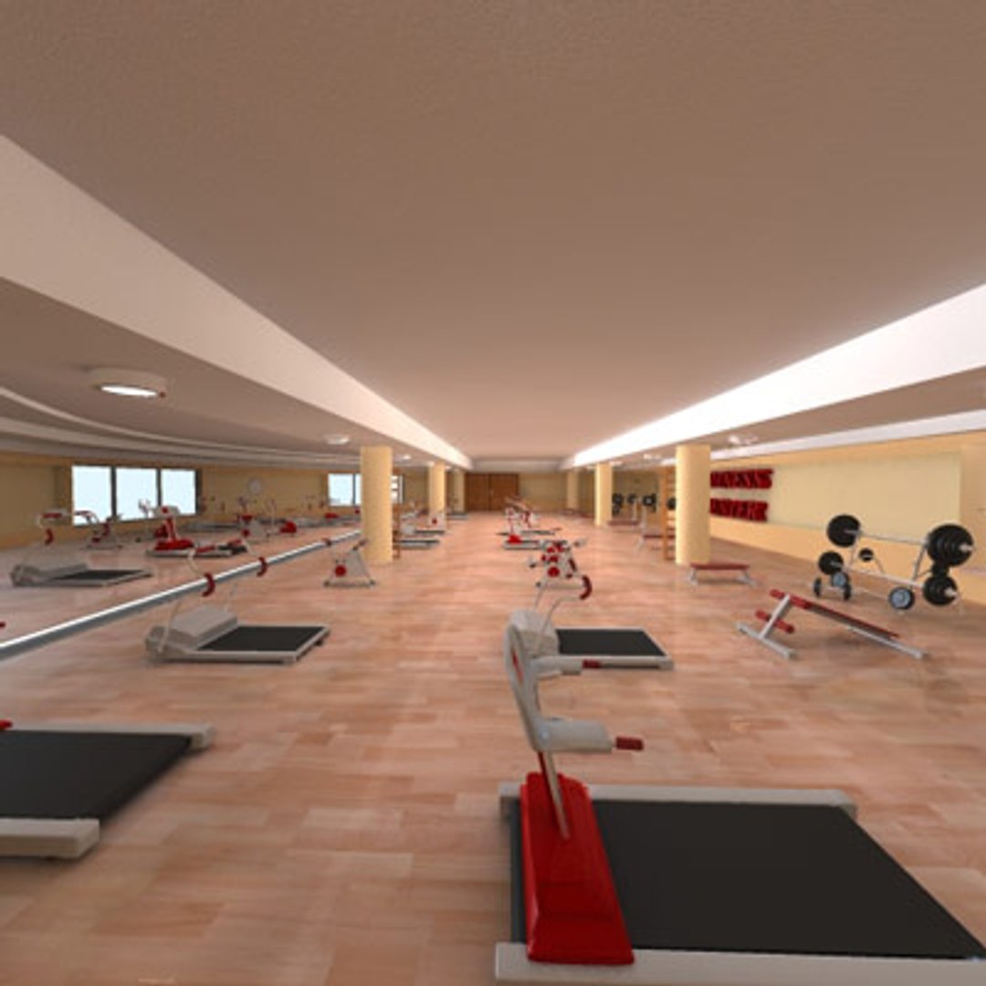 Fitness Center 3d Model