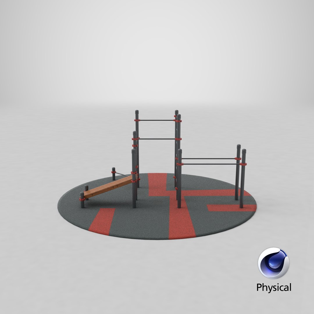3D calisthenics park ar model - TurboSquid 1282640