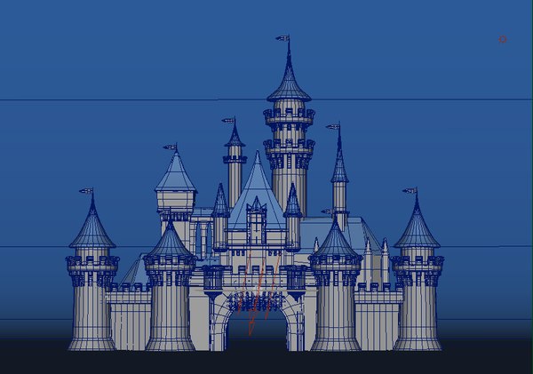modelo 3d Castillo de Disney Cenicienta - TurboSquid 1362575