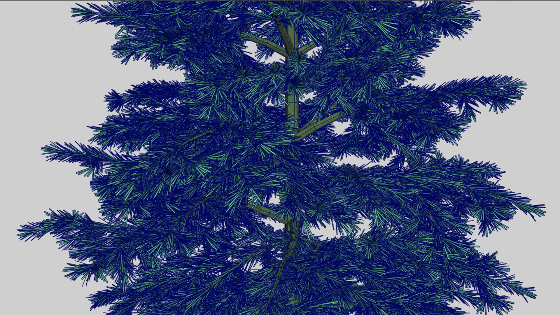 pine tree forest - 3d obj