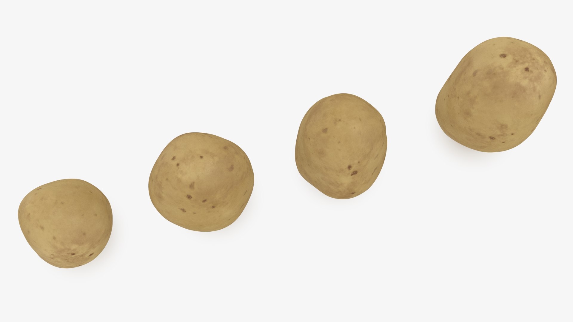 Stylized Potatoes 3D Model - TurboSquid 2341475