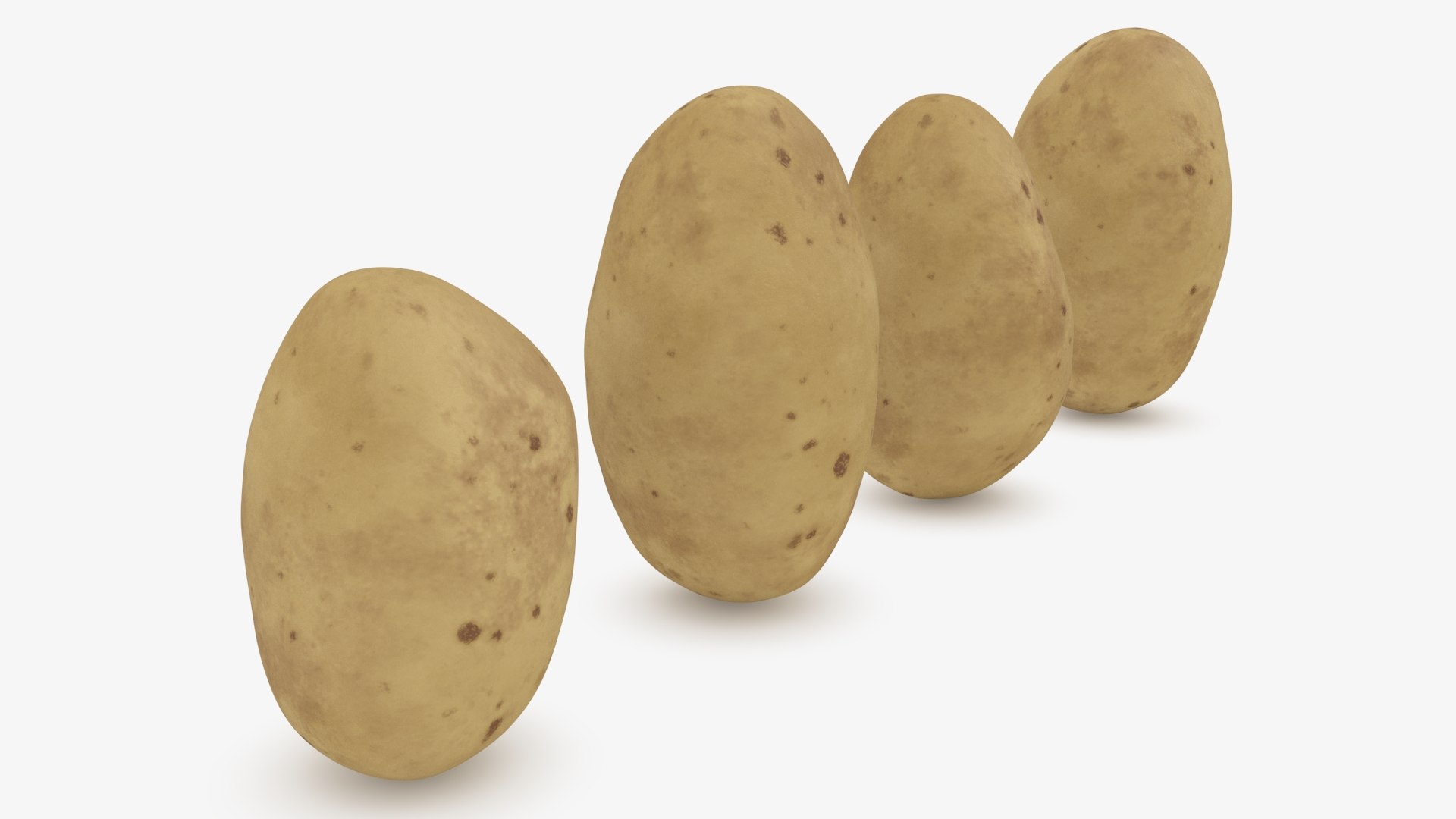 Stylized Potatoes 3D Model - TurboSquid 2341475