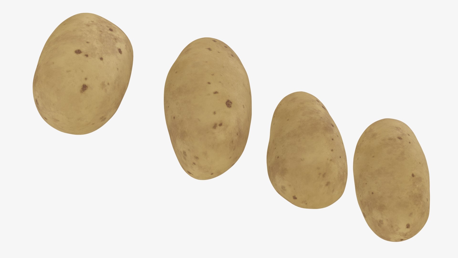 Stylized Potatoes 3D Model - TurboSquid 2341475