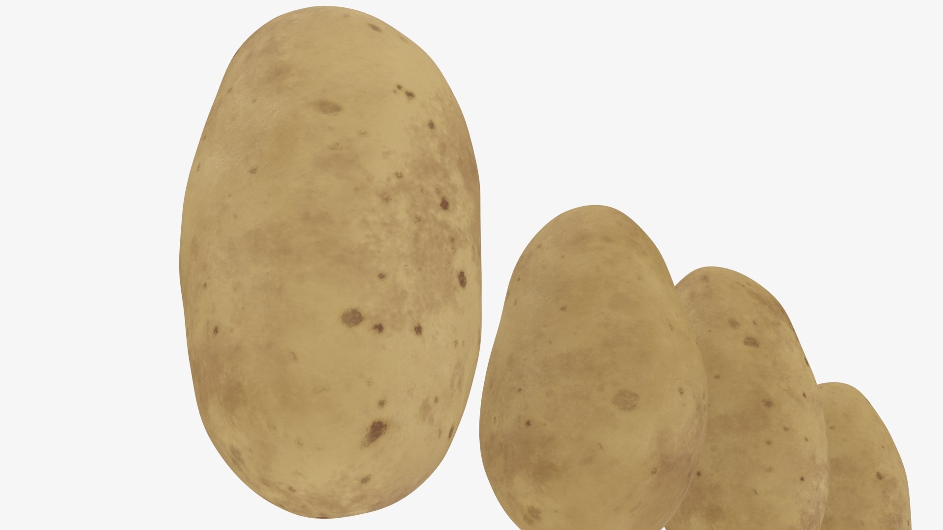 Stylized Potatoes 3D Model - TurboSquid 2341475