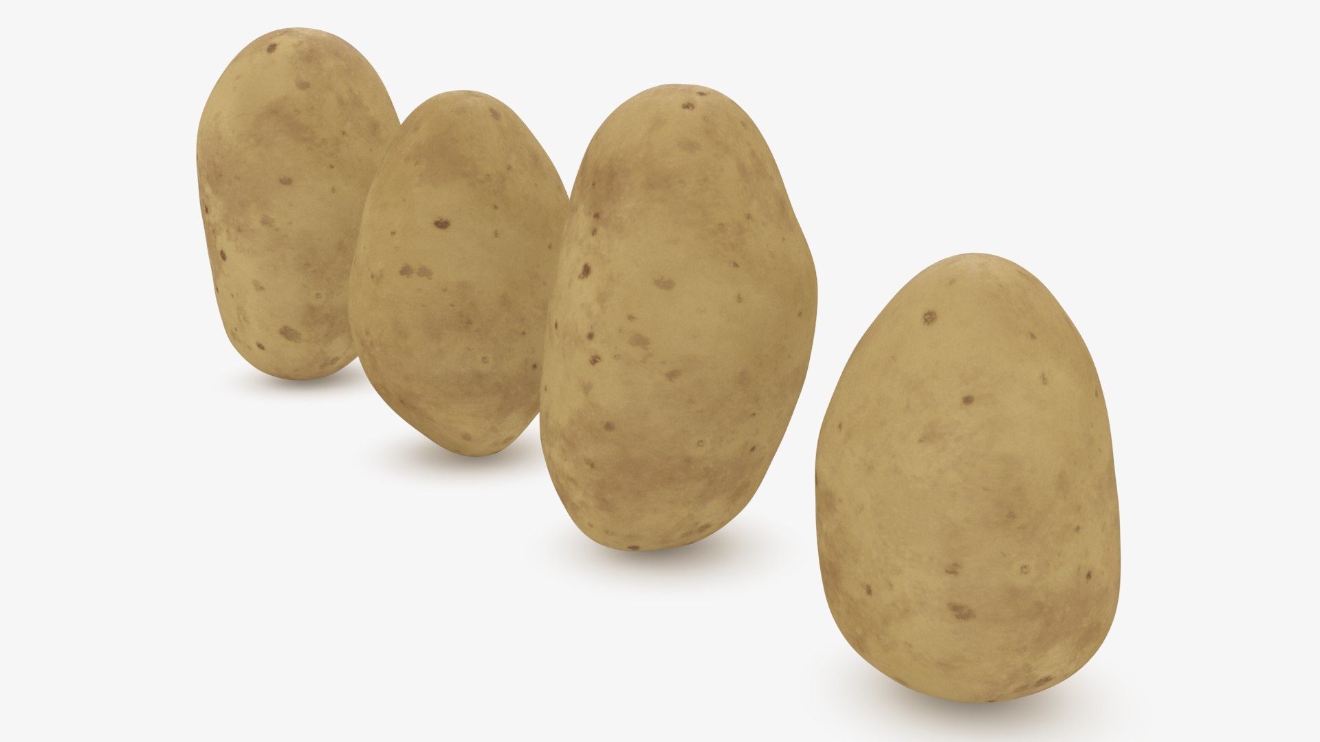 Stylized Potatoes 3D Model - TurboSquid 2341475