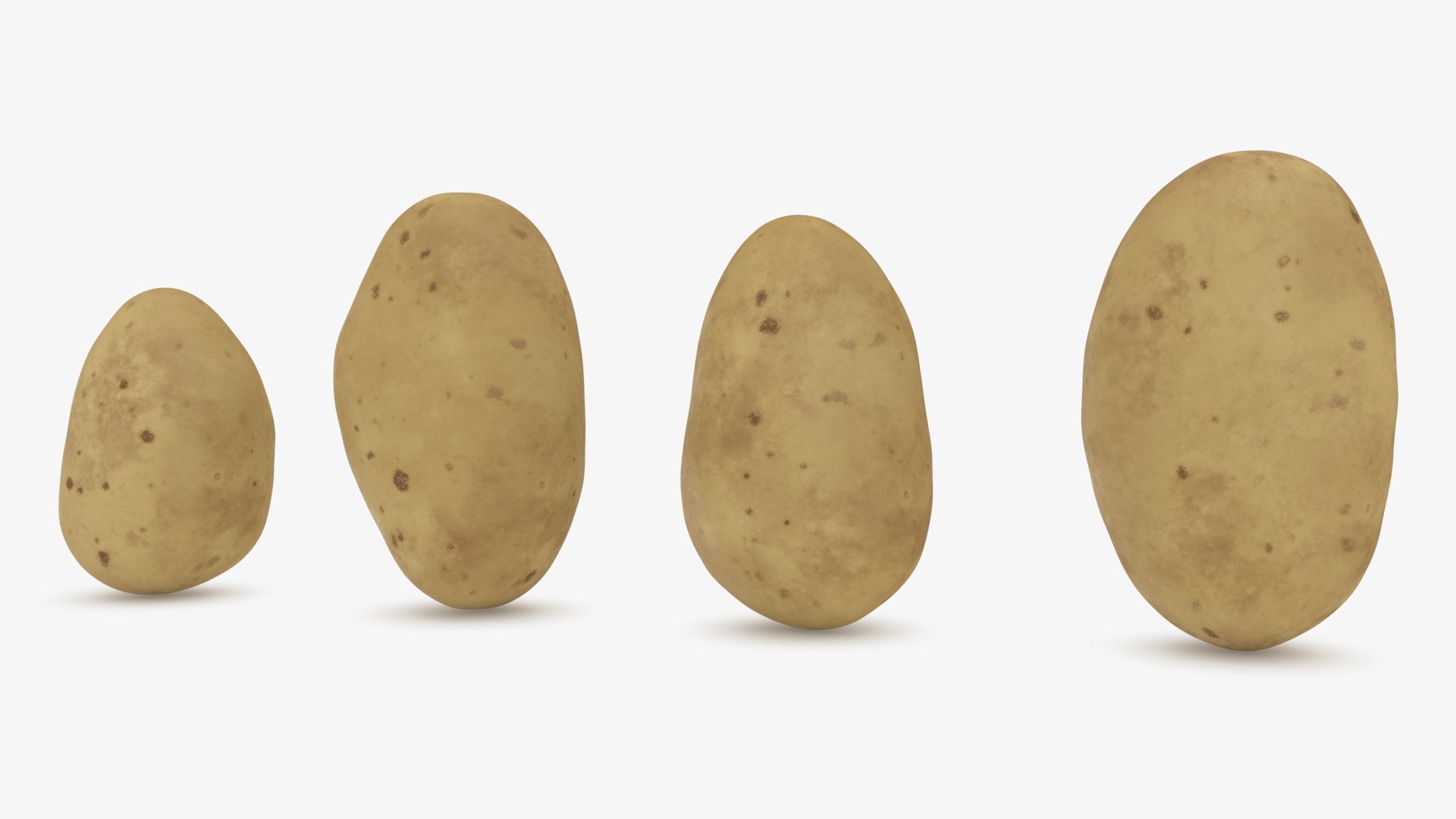 Stylized Potatoes 3D Model - TurboSquid 2341475