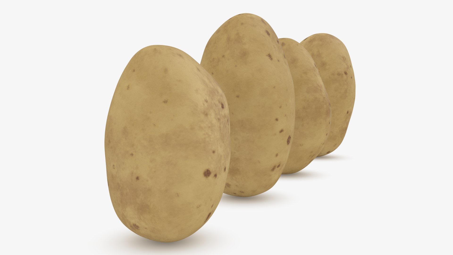 Stylized Potatoes 3D Model - TurboSquid 2341475