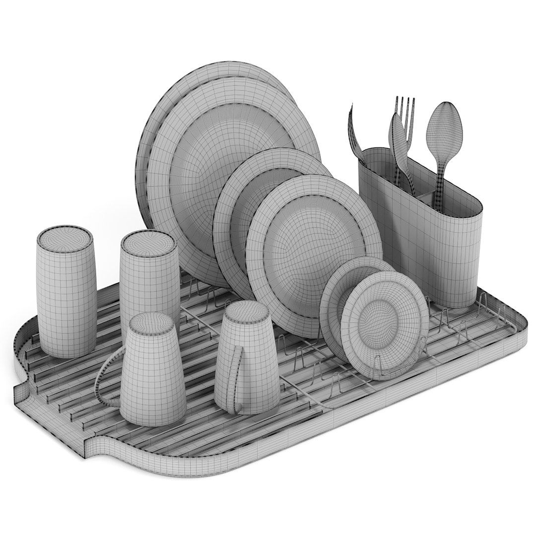TOWER Dish Rack 3D Model - TurboSquid 2057737