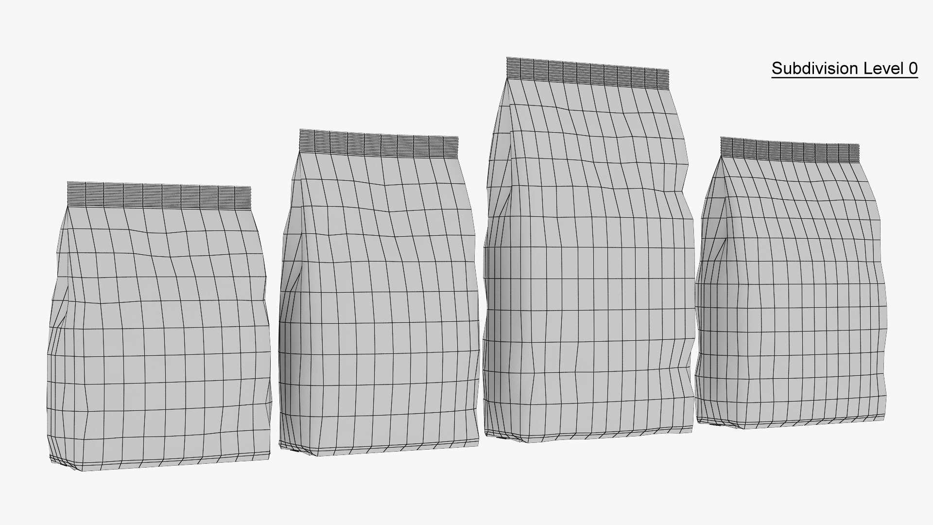 3D food packaging set 04 model - TurboSquid 1513640