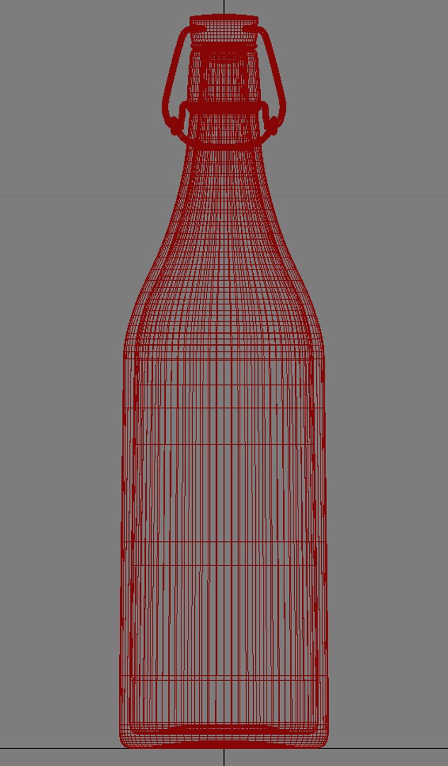 3d Model Vintage Soda Bottle