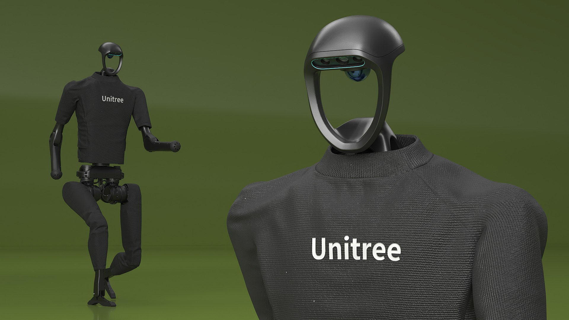 3D Model Unitree H1 Humanoid Robot In Walking Pose - TurboSquid 2319952