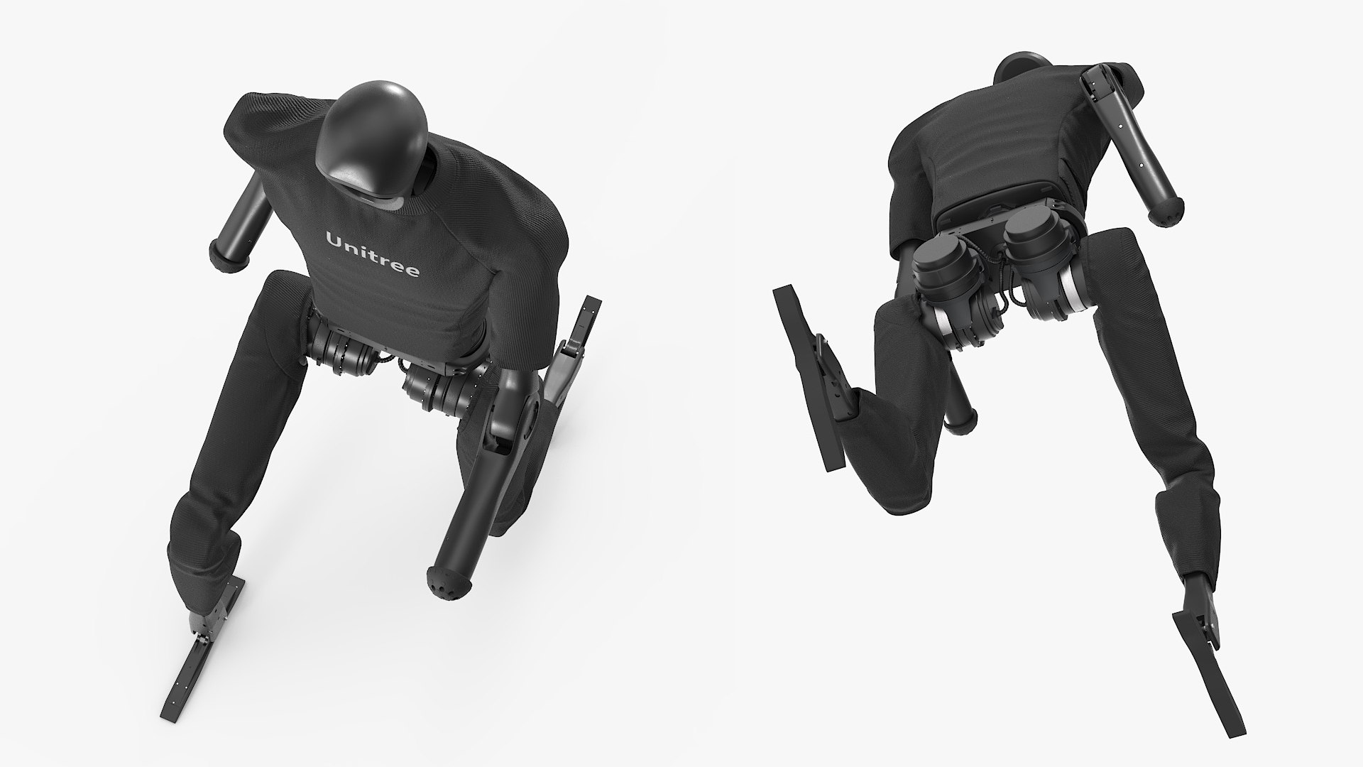 3D Model Unitree H1 Humanoid Robot In Walking Pose - TurboSquid 2319952