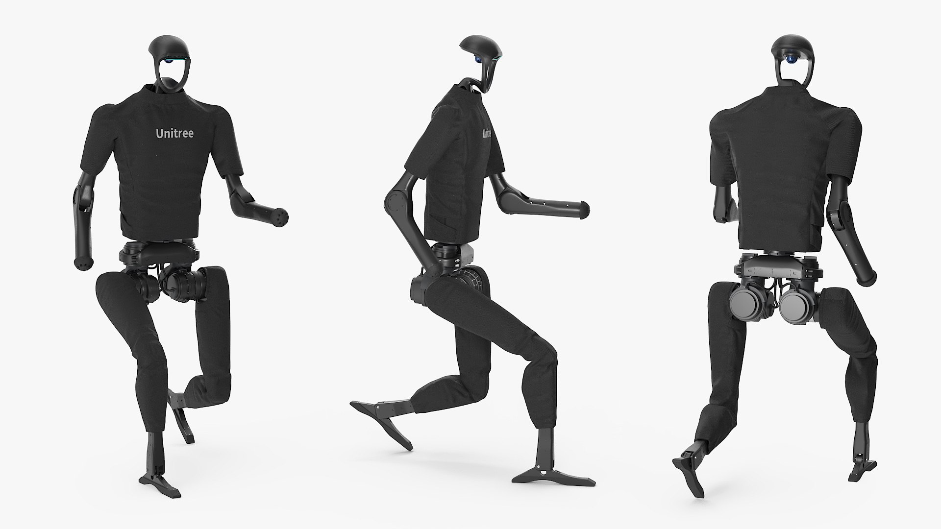 3D Model Unitree H1 Humanoid Robot In Walking Pose - TurboSquid 2319952