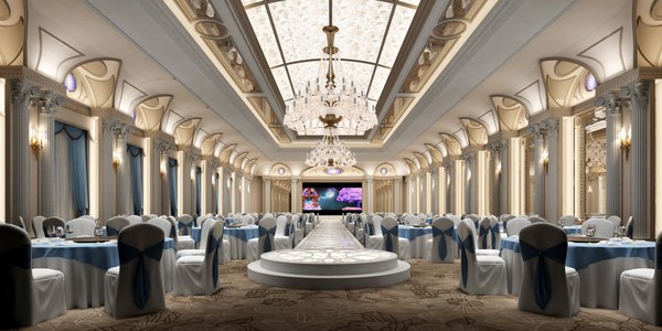 Luxury Wedding Hall 3D - TurboSquid 2032539