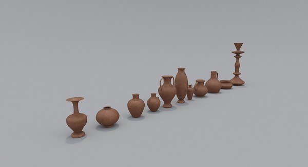 Medieval Vase Set 3D model - TurboSquid 1738004