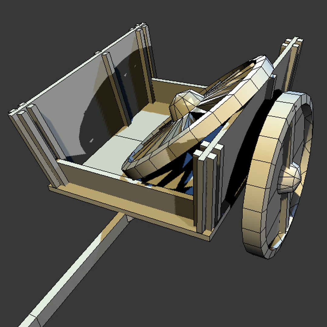 3ds Max Cart Ingame Wheel