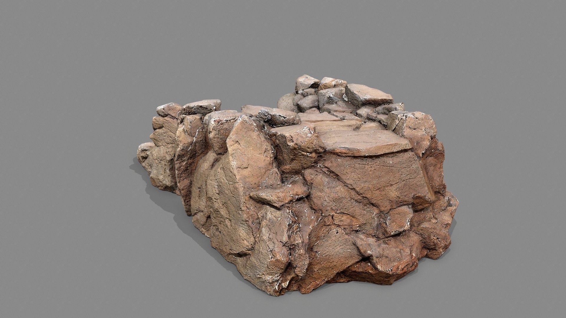 Old Rock Stairs 3D - TurboSquid 2284338