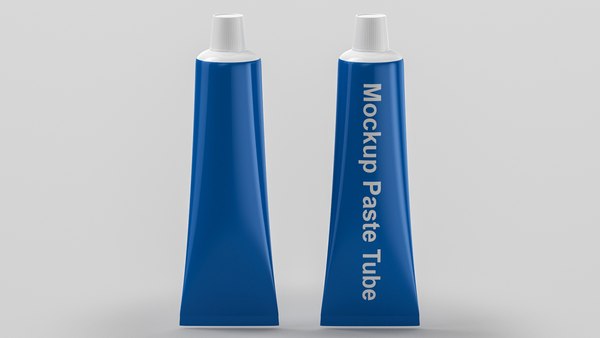 Tube paste set 3D - TurboSquid 1708408