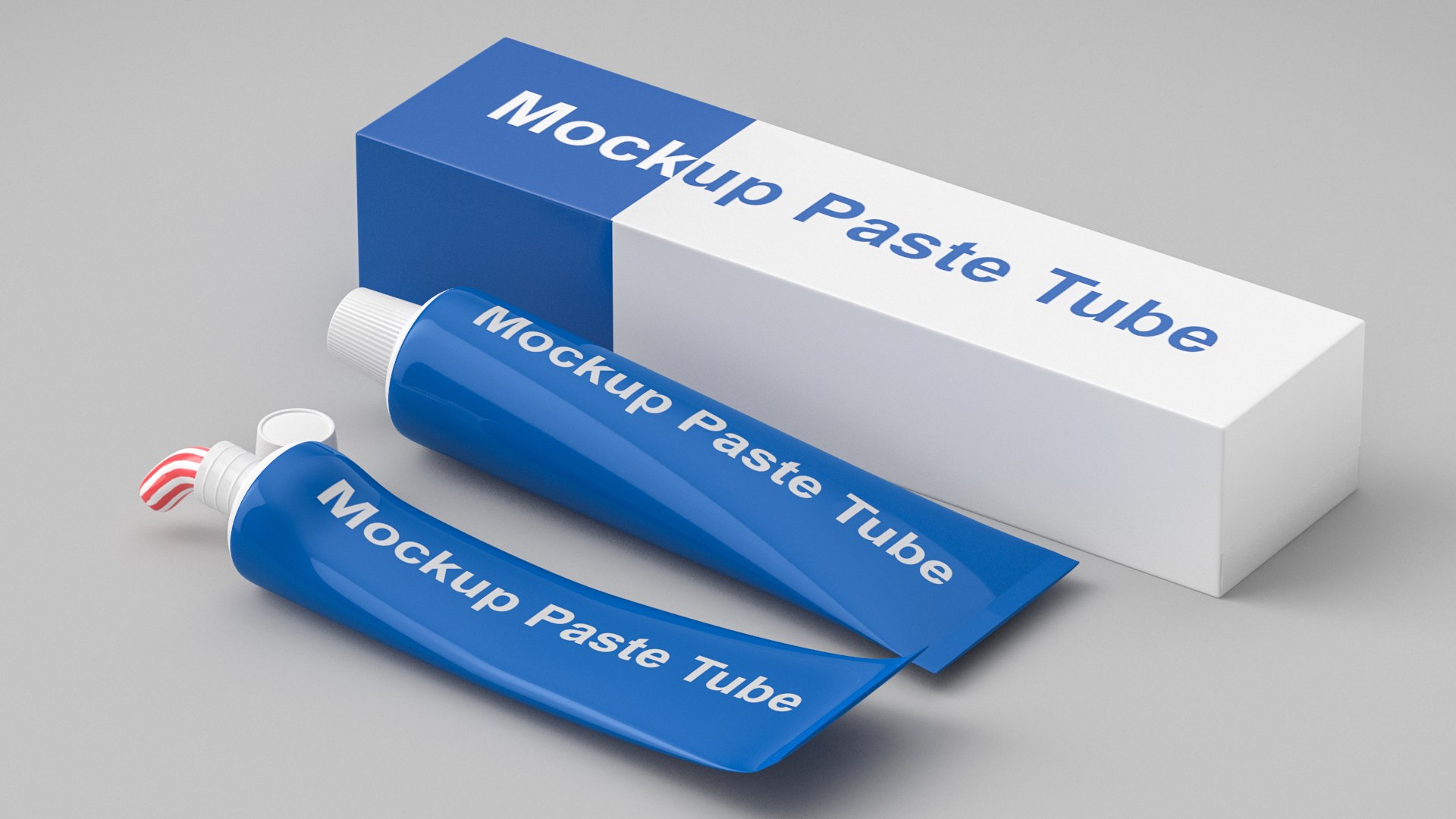 Tube Paste Set 3D - TurboSquid 1708408