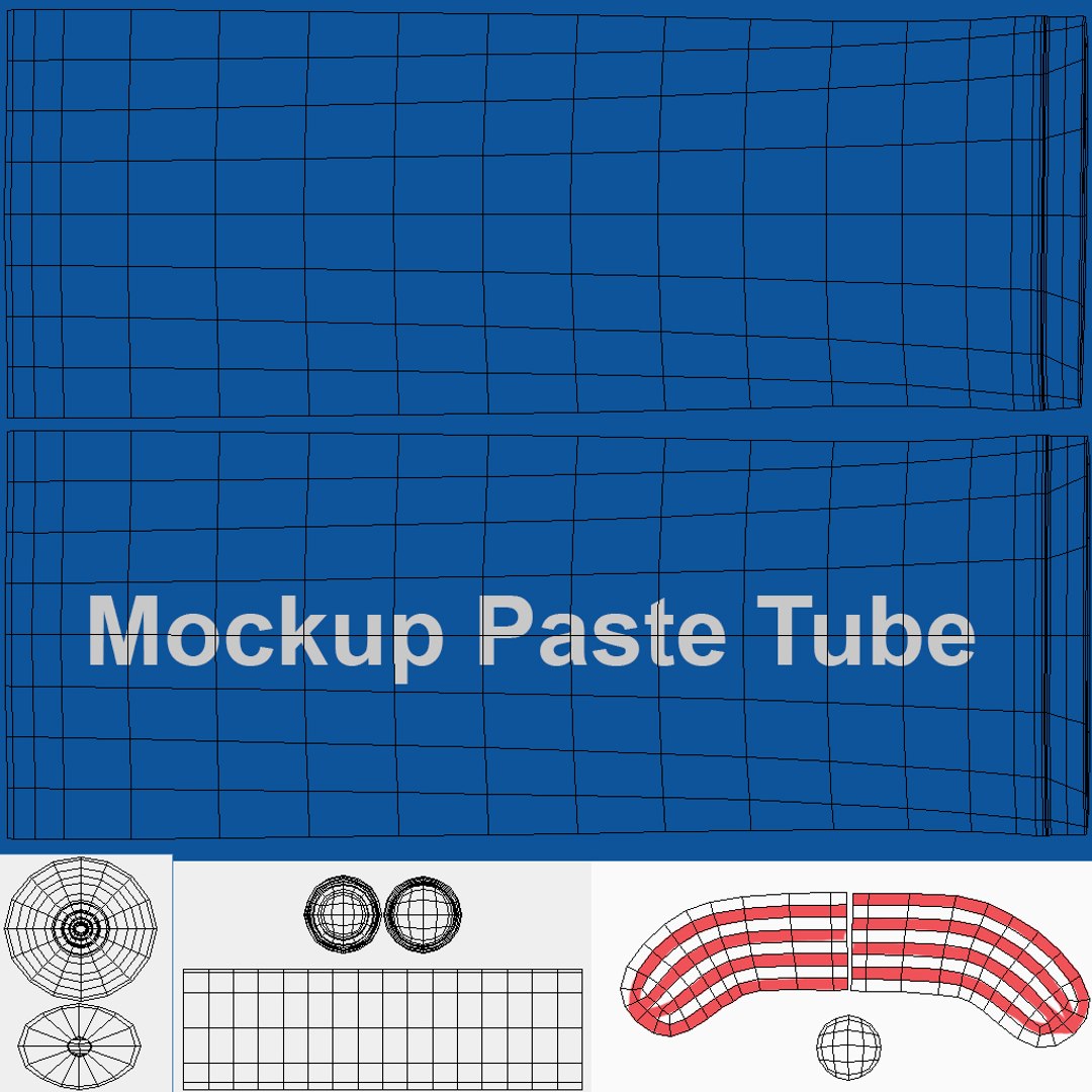 Tube Paste Set 3D - TurboSquid 1708408